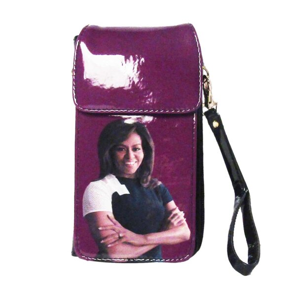 Bags | Tigerstars Gorgeous Purple Michelle Obama Smartphone Wallet ...